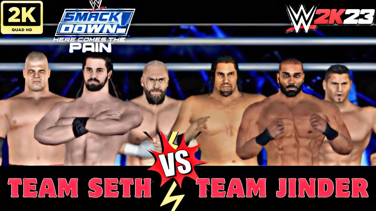 "Unleash the Virtual Power: Team Seth Rollins vs. Team Jinder Mahal in ...