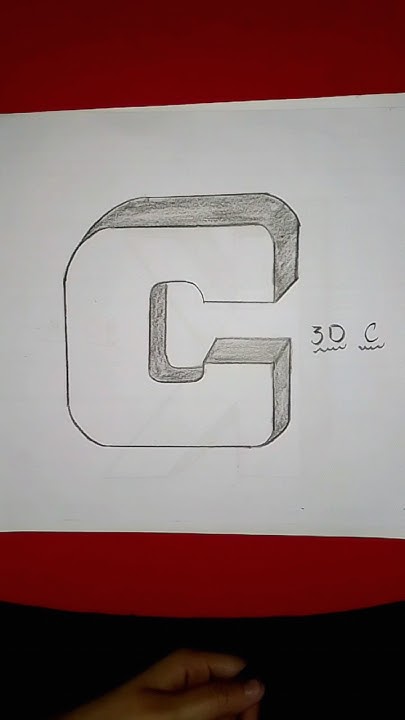 Beautiful 3D Alphabet (C) /How to draw a (C) #shortvideo #viral # ...