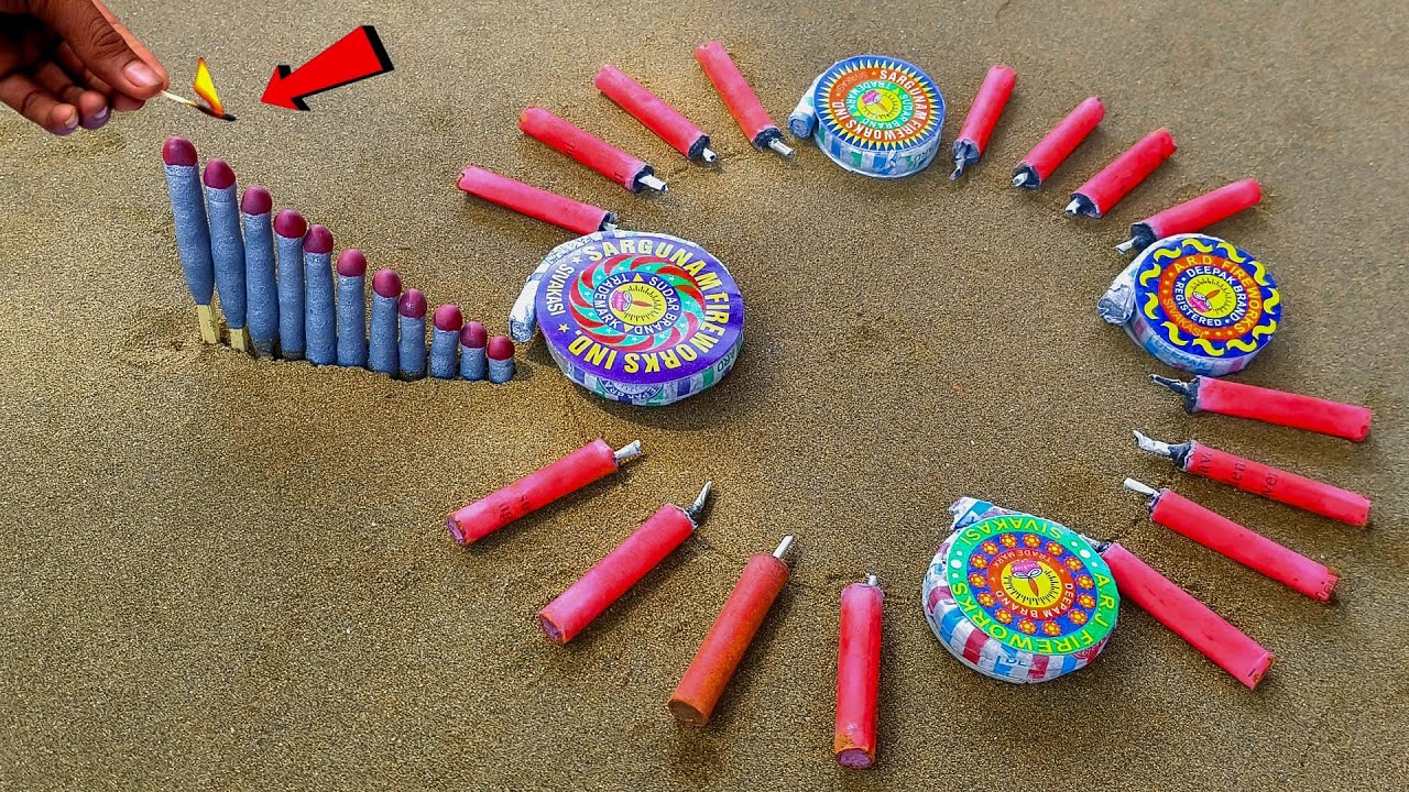 Diwali Bijali Crackers And 3 Chakri Vs Diwali Big Ground Chakkar ...