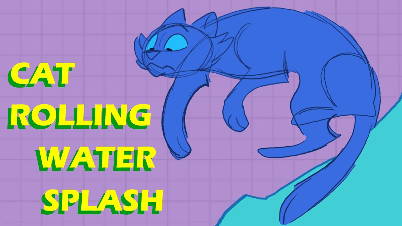 CAT ROLLING Water Splash - YouTube