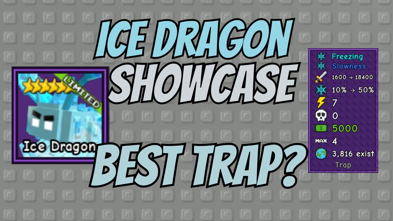 NEW! ICE DRAGON Showcase - Garden Tower Defense - YouTube