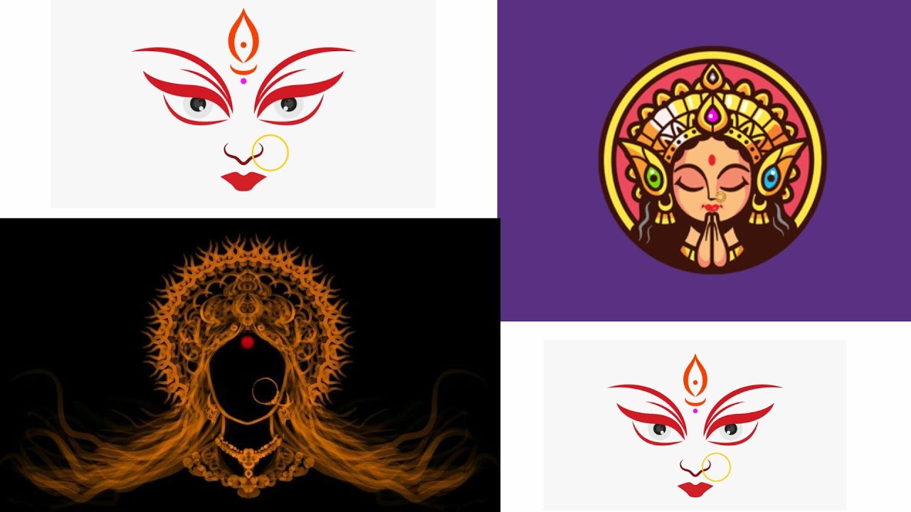 Drawing Maa Durga Using Python Durga Puja Youtube