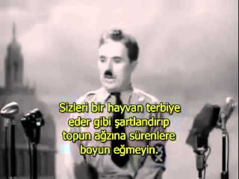 Charlie Chaplin'in-Büyük Diktatör-Filmindeki Muhteşem Konuşması!