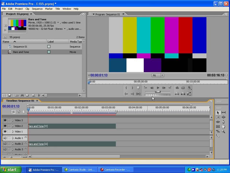 Bars & Tone and Universal Counting Leader in Adobe Premiere Pro (Urdu ...