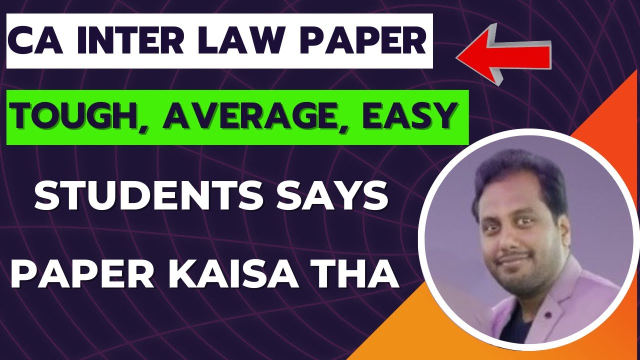 |CA Inter Law Paper Review| CA Inter Law Exam Review| CA Inter Law ...