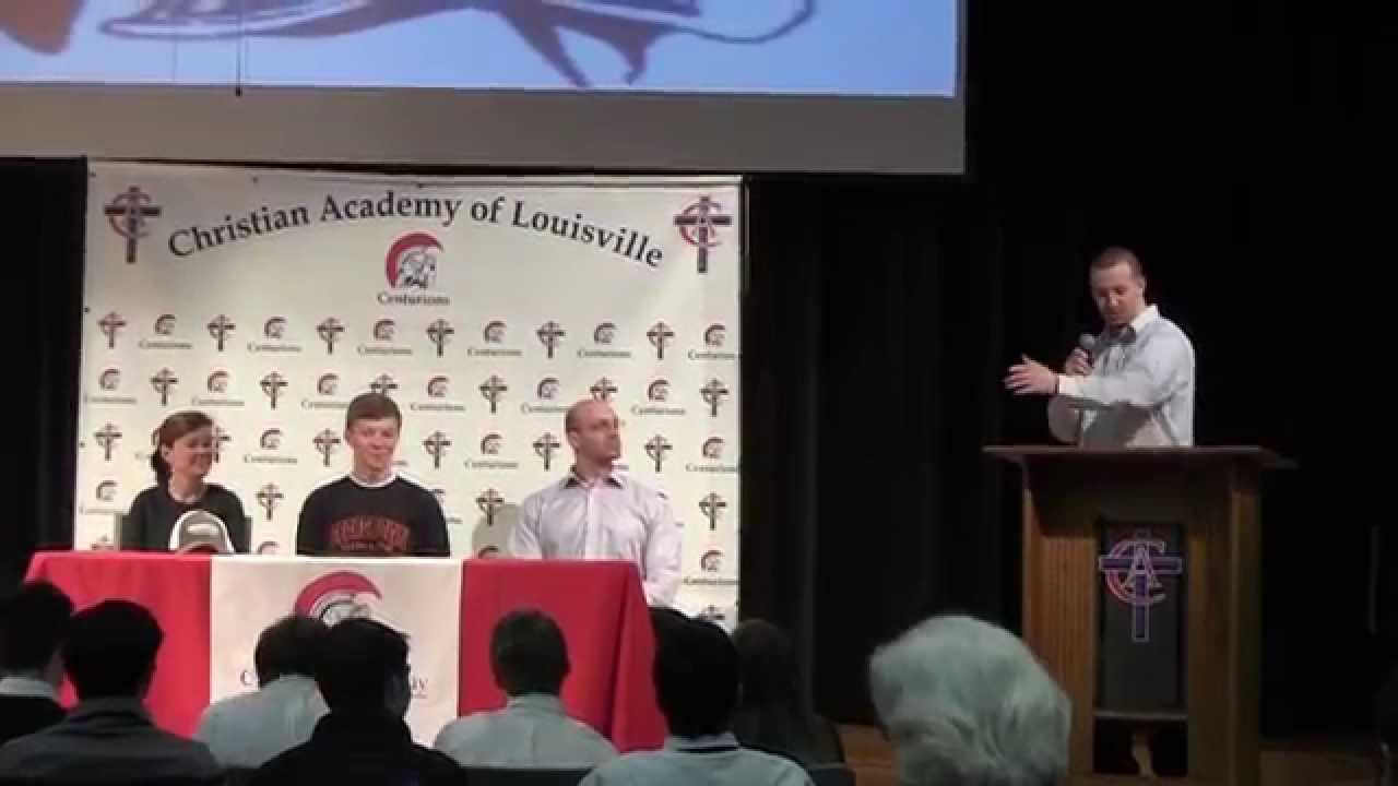 Nathan Bader National Signing with Georgetown College A - YouTube