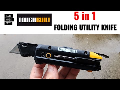 TOUGHBUILT 5 in 1 UTILITY KNIFE Close Look TB-H4-12-IM
