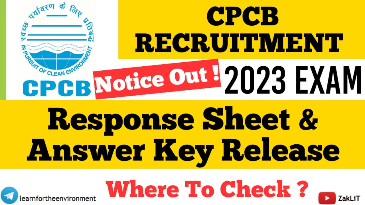 CPCB Response Sheet Answer Key Check YouTube cpcb-response-sheet-answer-key-check-youtube