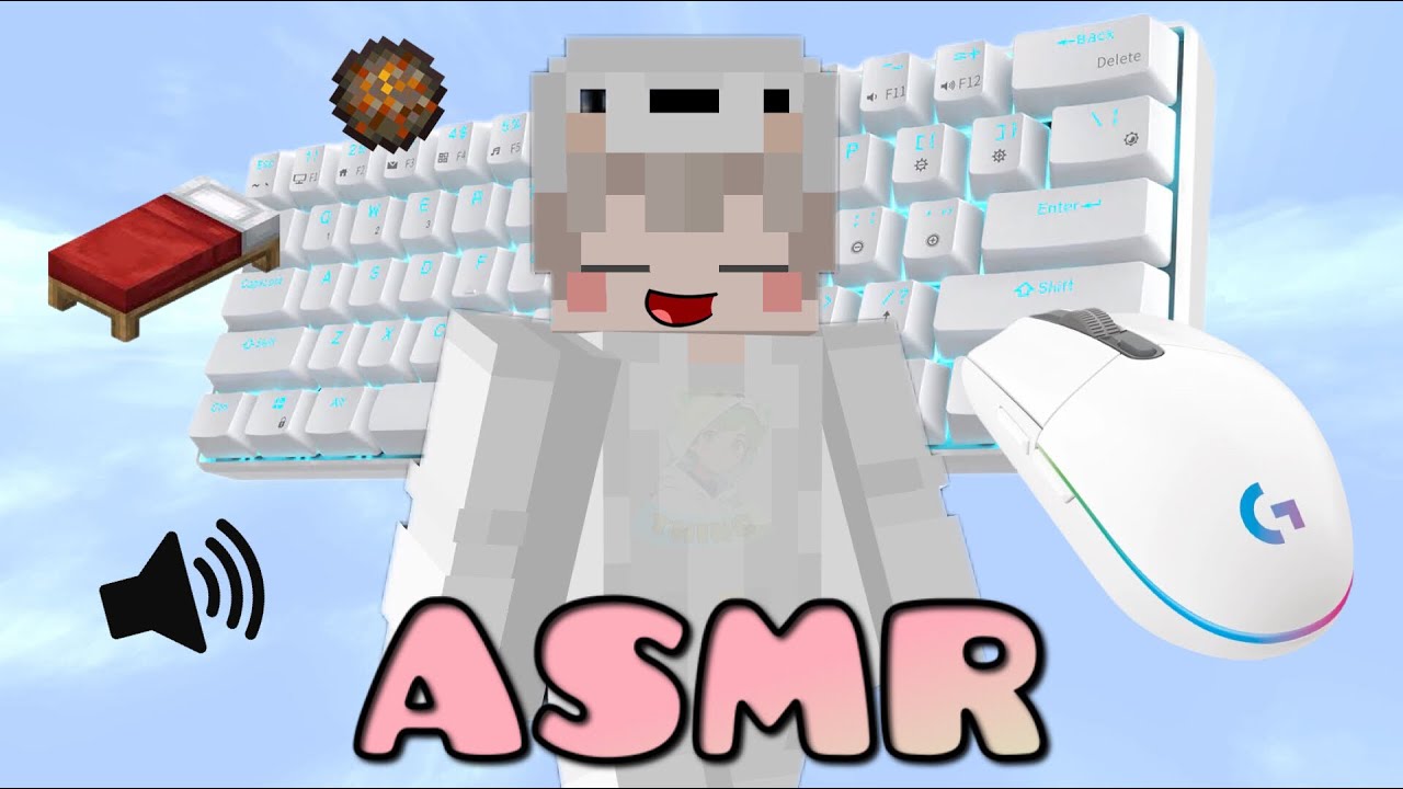 [ 15' CHILL ] Creamy Keyboard + G102 Mouse ASMR | Minecraft Bedwars ...