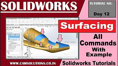 SOLIDWORKS SURFACING Tutorials - YouTube