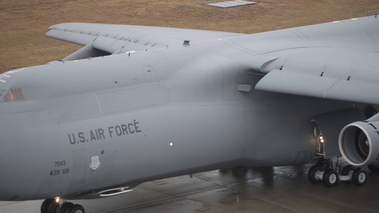 Last C-5B leaves Westover for upgrade to C-5M with quieter engines ...