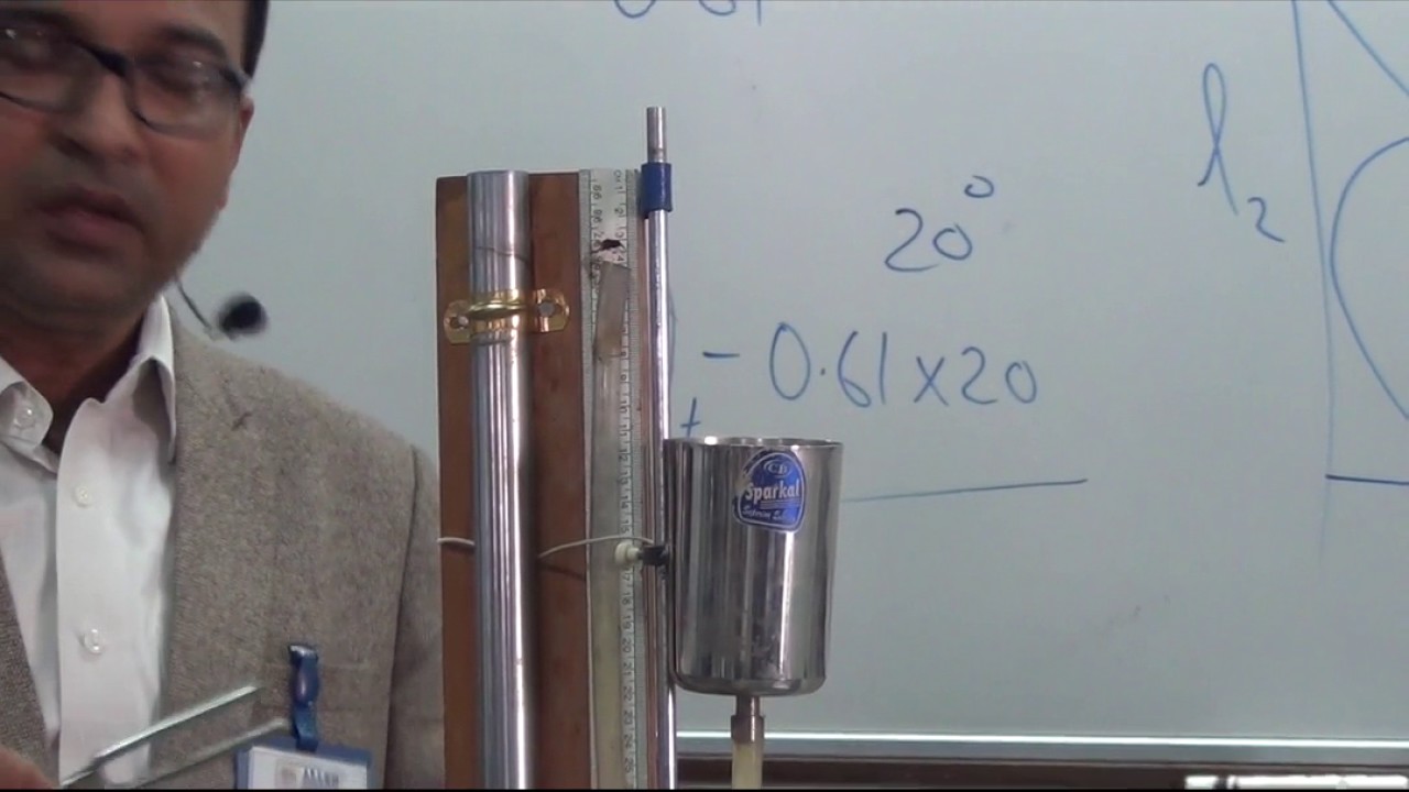 resonance tube practical - YouTube