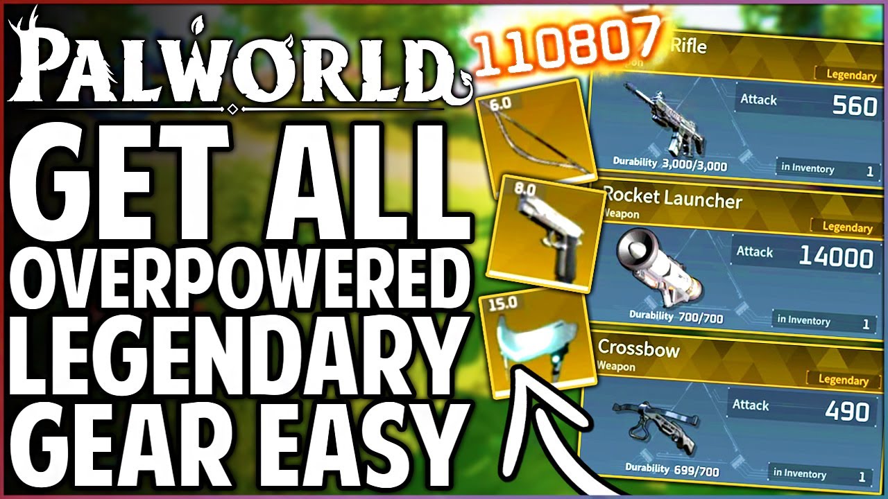 Palworld - How to Get ALL Legendary Weapons & Armour FAST & EASY - Best ...