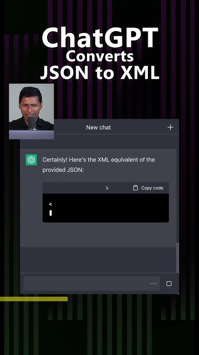 ChatGPT Converts JSON to XML - YouTube