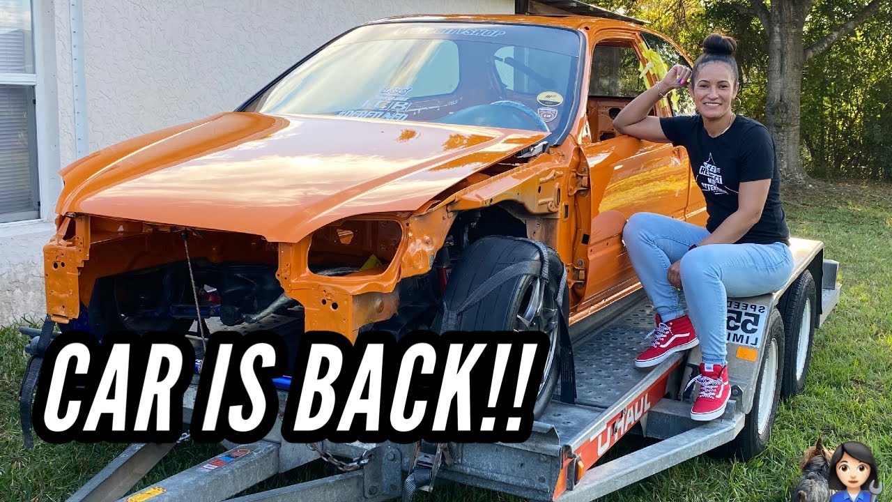 CAR IS BACK HOME!!!! Work starts!! - YouTube