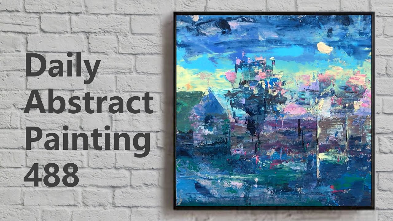 Relaxing Painting Video | Abstract Art | Daily Painting 488 - YouTube