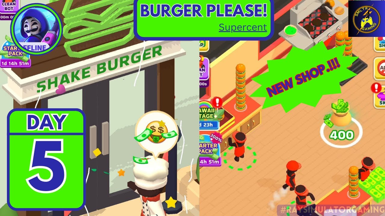 Burger Please! - Gameplay Walkthrough #day5 unlocked Restaurant ...