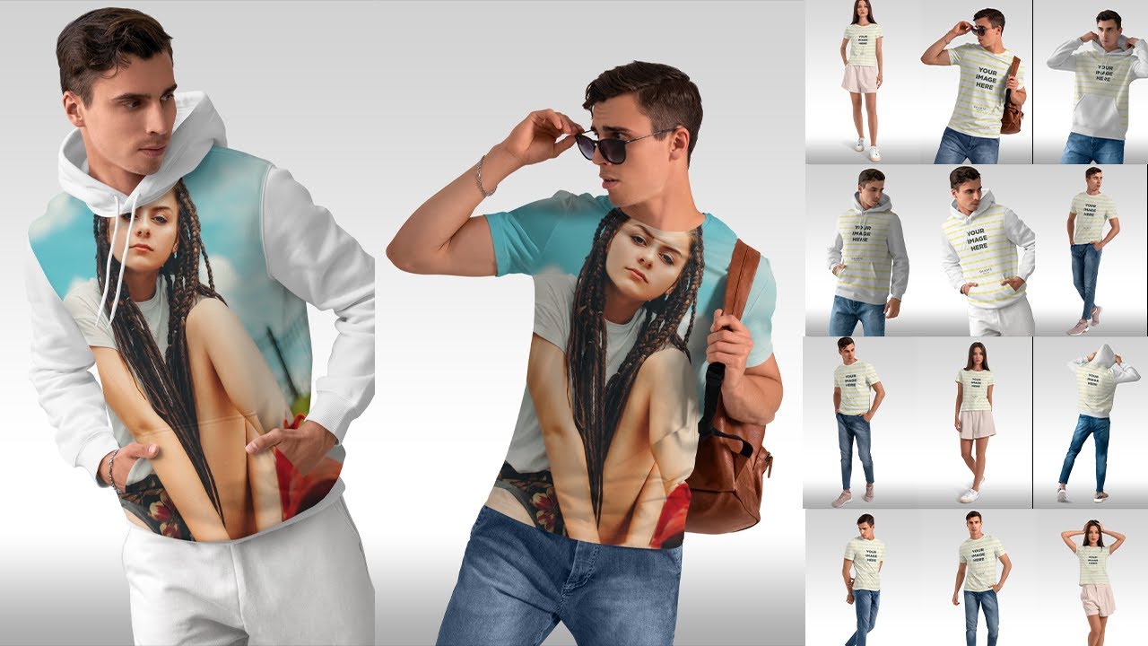 25+ Isolated Apparel Mockups Collection in PSD Photoshop Tutorial - YouTube