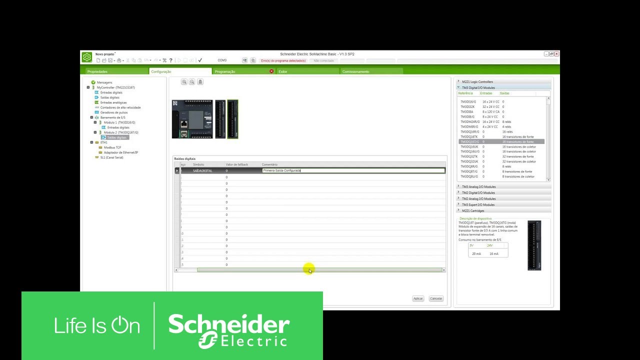 2 - Como criar variáveis e configurar entradas e saídas no Somachine ...