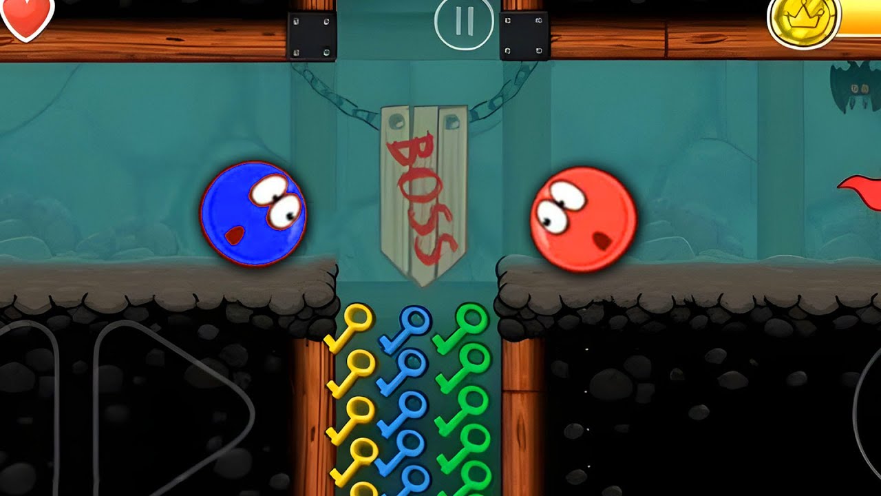 Red Ball 4 Caves with Blue & Red Balls - YouTube