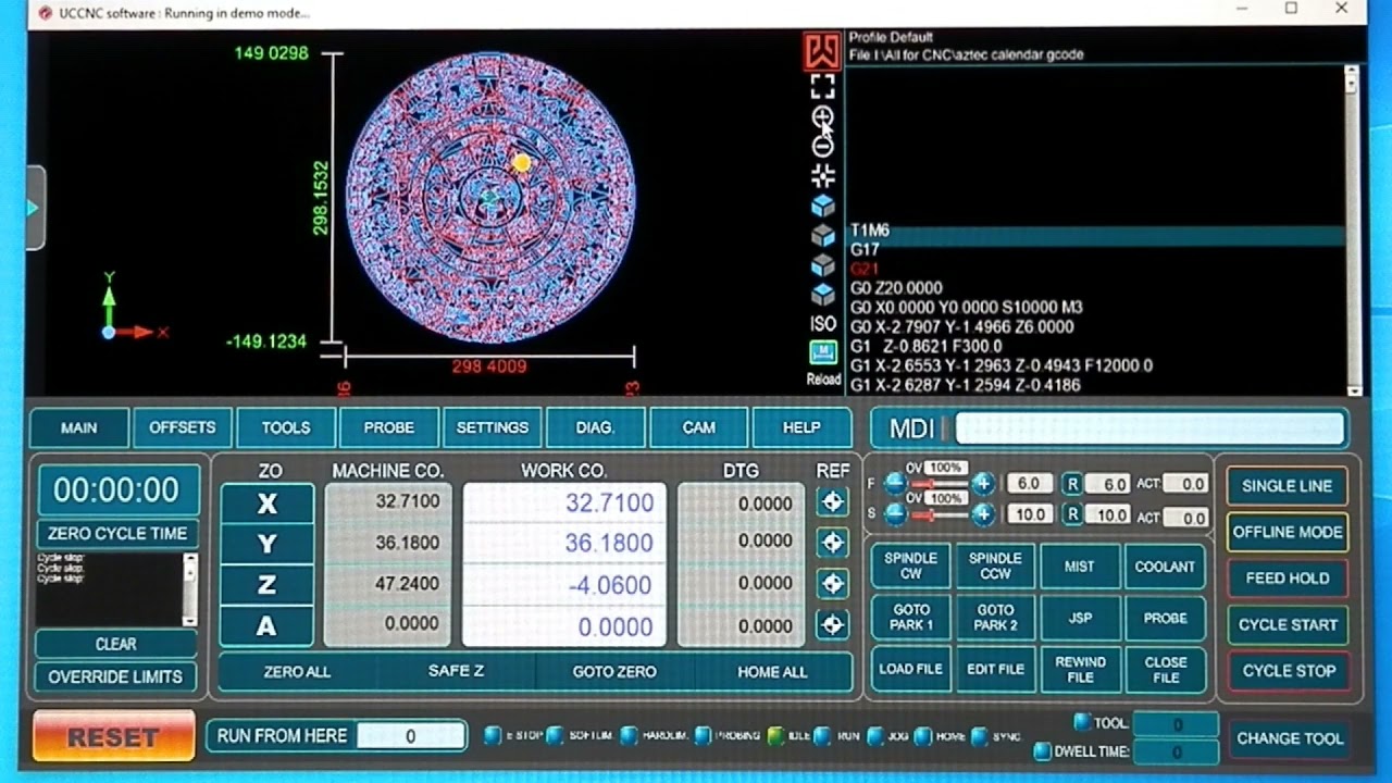UCCNC Turquoise Screenset V1 2115 - YouTube
