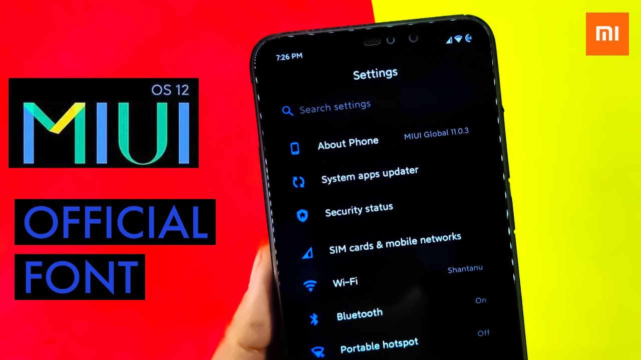 Install Miui 12 Official Font Available On Miui 11 Theme Store - YouTube