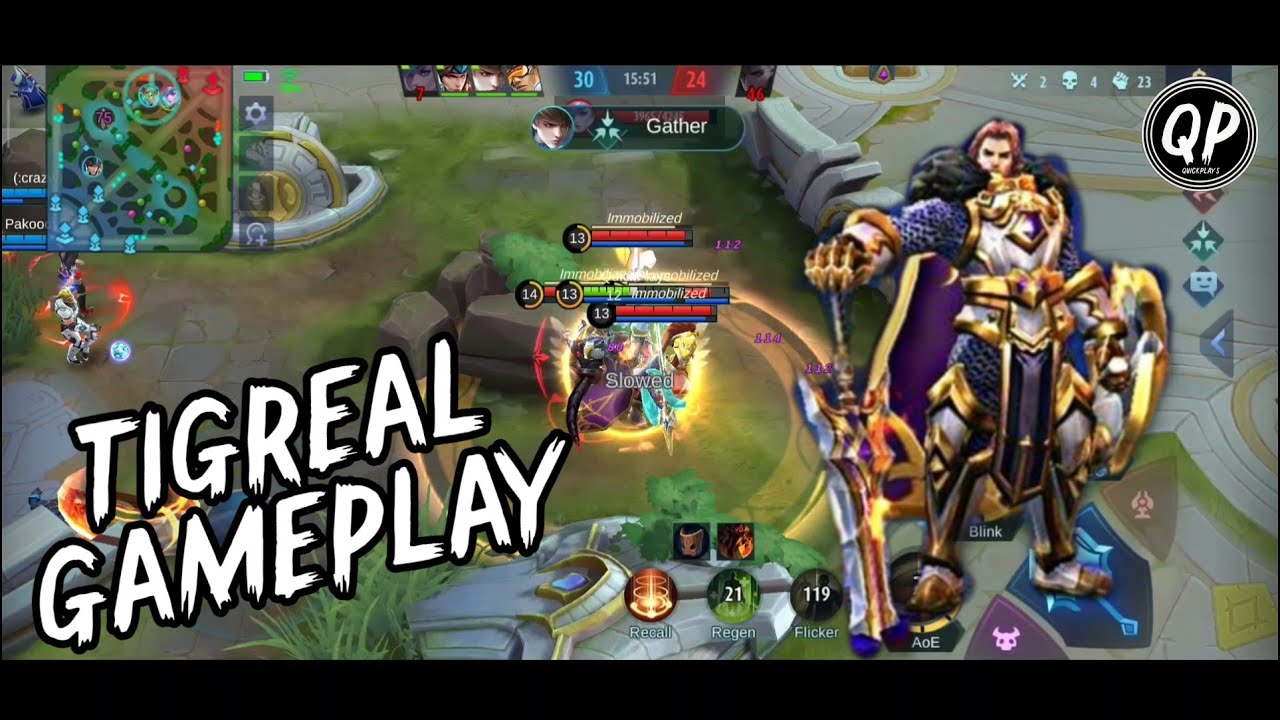 MOBILE LEGENDS - Tigreal Gameplay │QuickPlays Gaming - YouTube