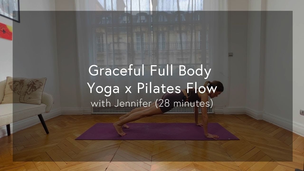 Graceful Full Body Yoga x Pilates Flow - YouTube