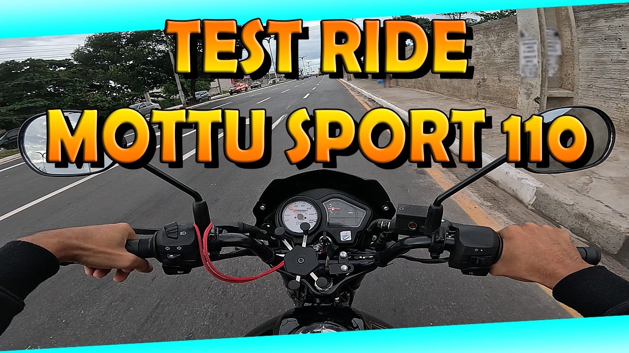 MOTTU SPORT 110 TVS ESD TEST RIDE | Mottu com partida elétrica, freio a ...