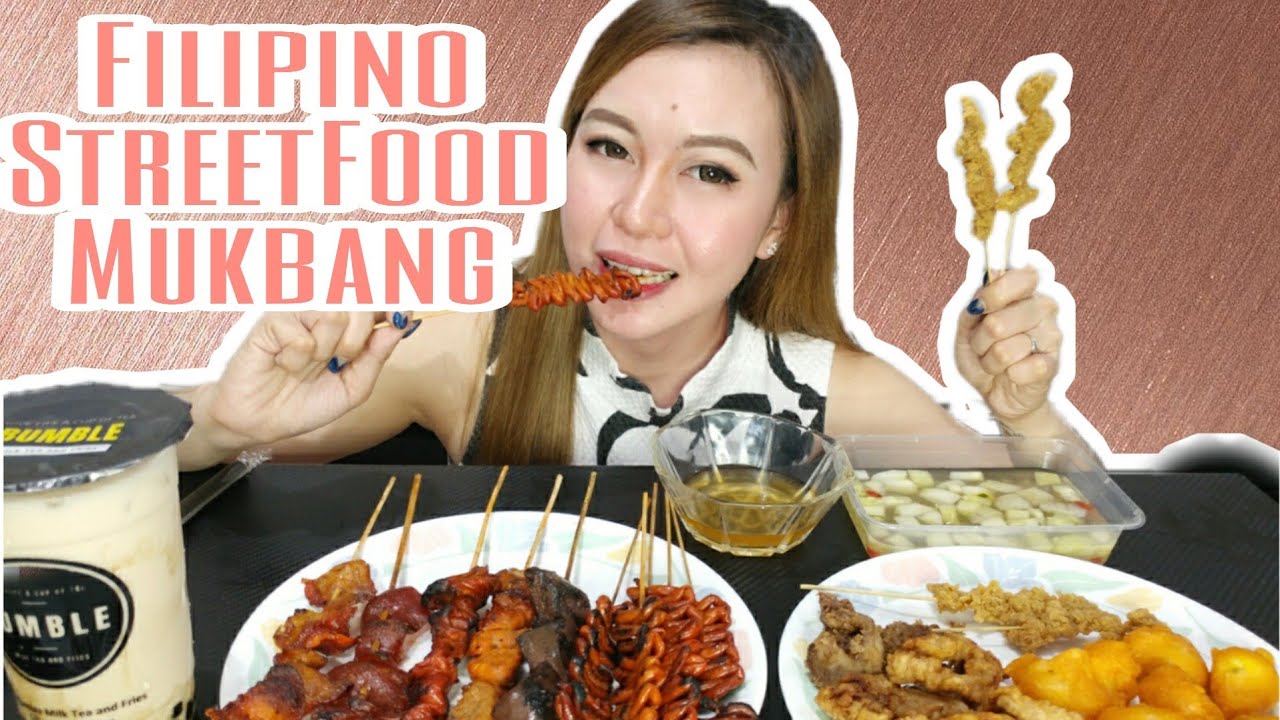 FILIPINO STREET FOOD MUKBANG | MERON PALANG KULANI NG BABOY? - Lea ...