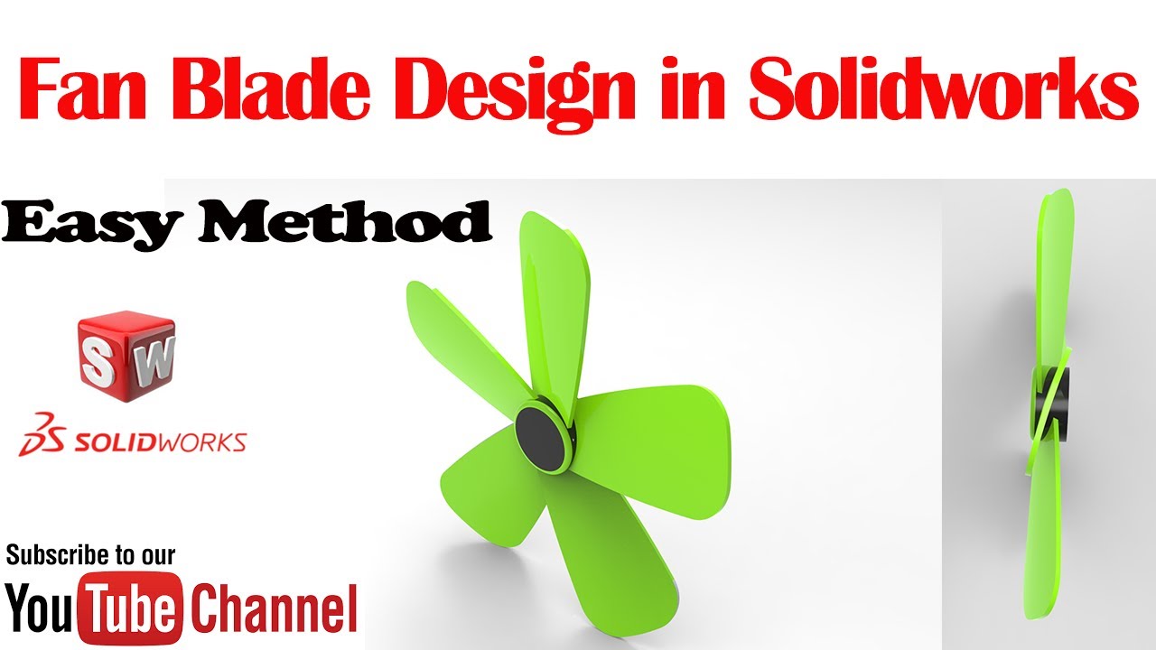 Fan Blade Design in Solidworks | Solidworks Practice Tutorials - YouTube