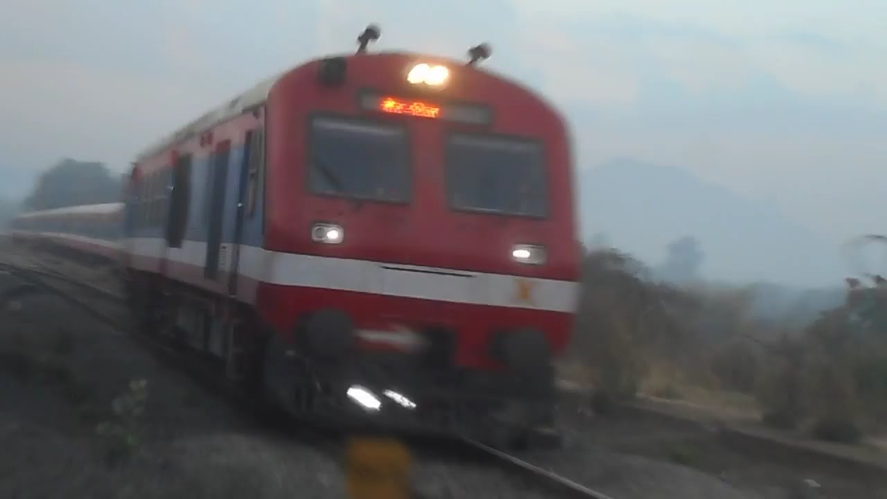 Early Morning Train Crossing - Roha Diva Passenger crossing Dadar ...