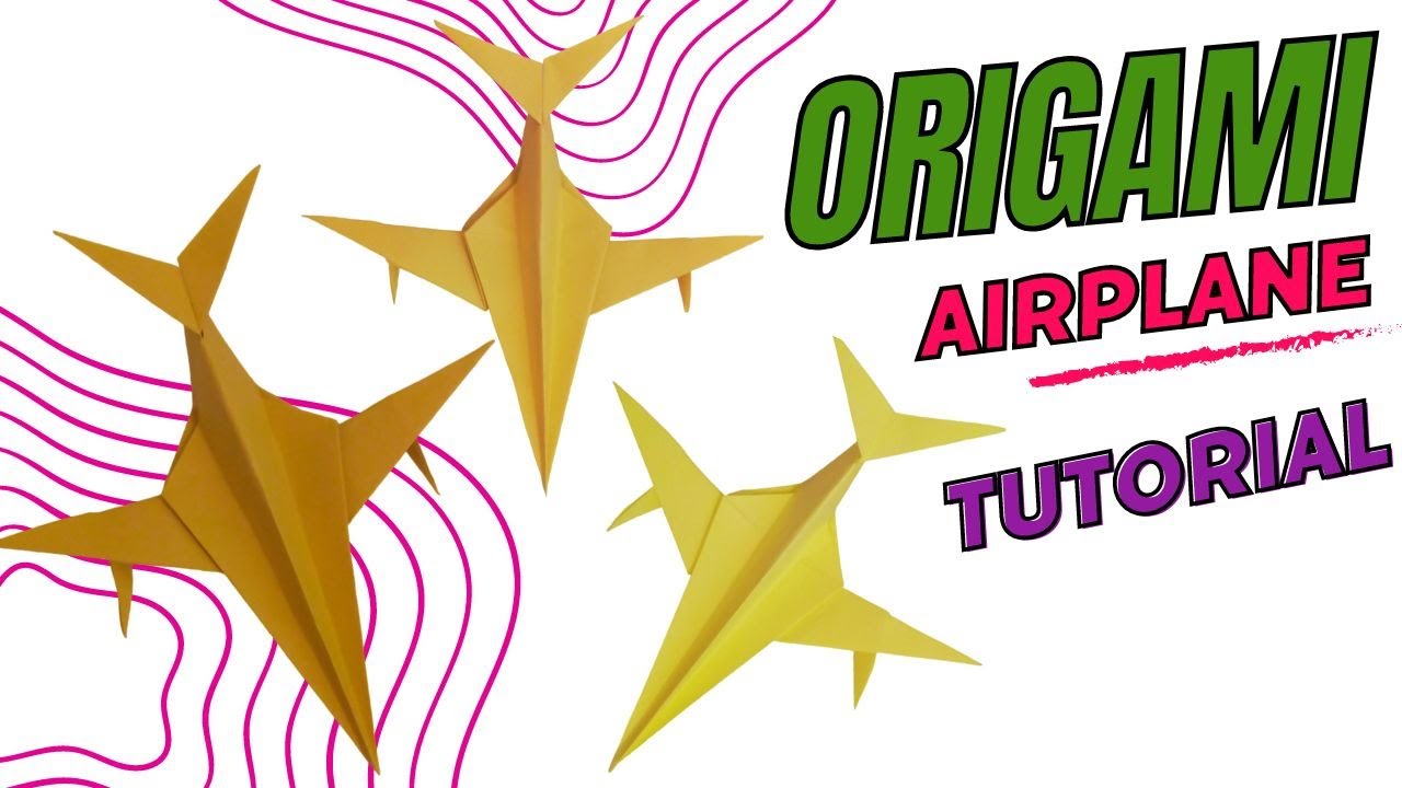 How to make an Origami Airplane! Origami Airplane Tutorial! - YouTube