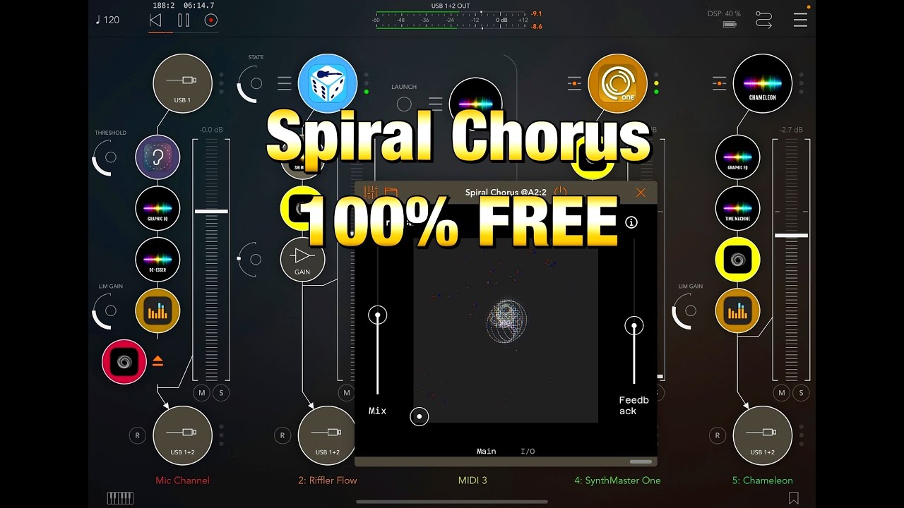 Spiral Chorus - Really Great Chorus Effect for FREE - Tutorial for the iPad - YouTube