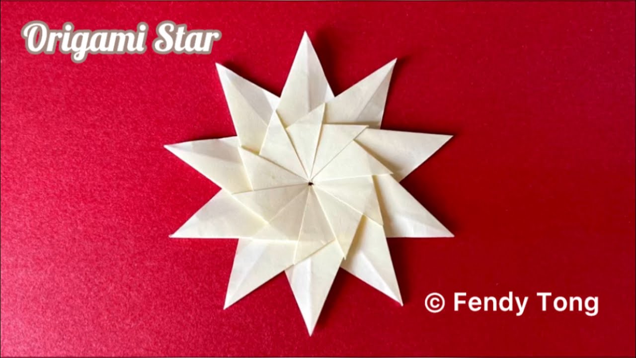 Origami 10-Pointed Star - YouTube