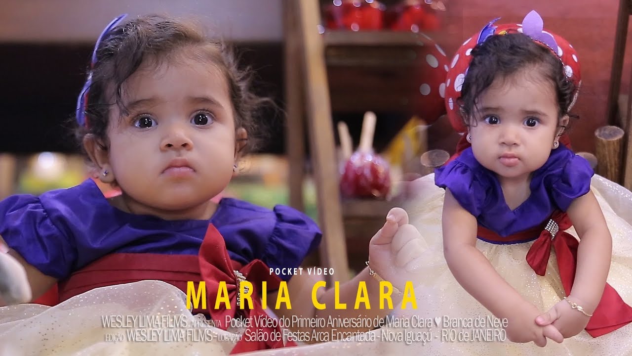 Maria Clara | 1 Ano | Pocket Vídeo | Branca de Neve - YouTube