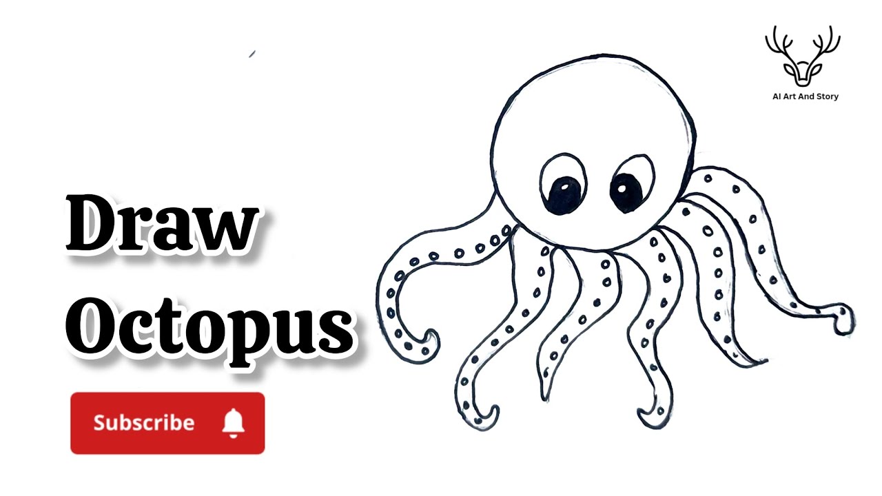 How To Draw octopus 🐙 / easy draw octopus @AIArtAndStoryoffical - YouTube