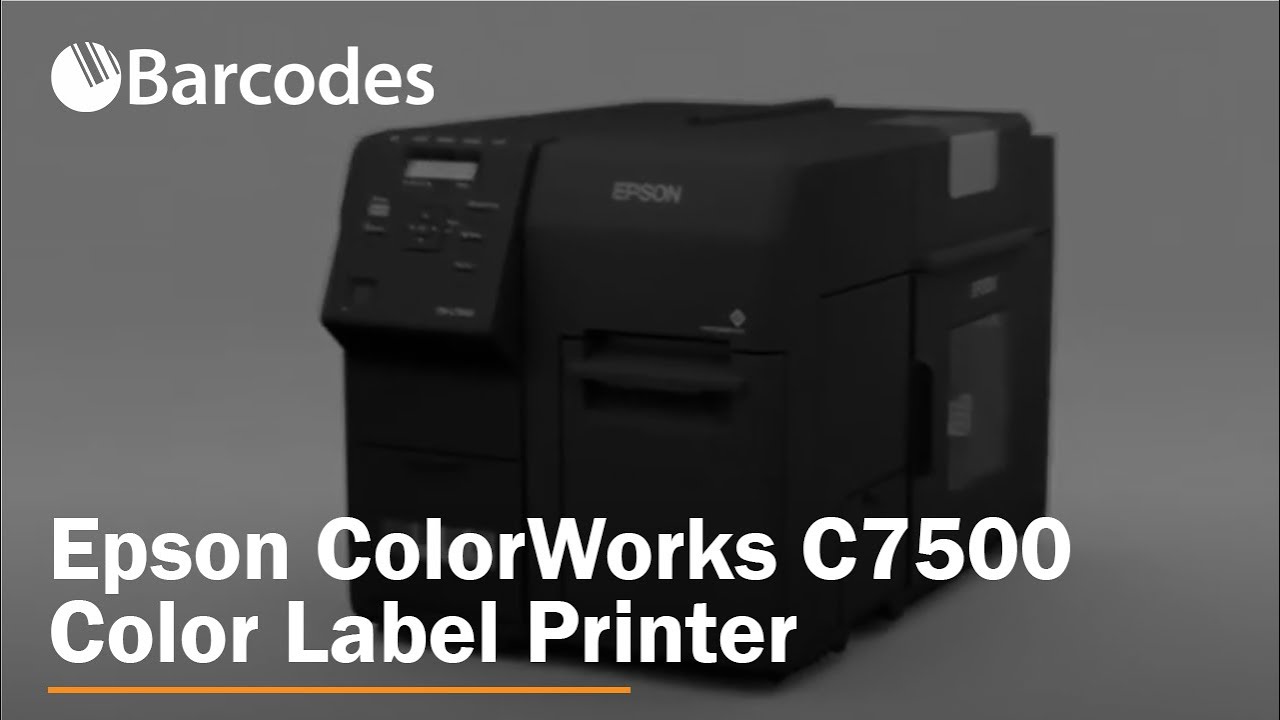 Epson Colorworks C7500 Color Label Printer - YouTube