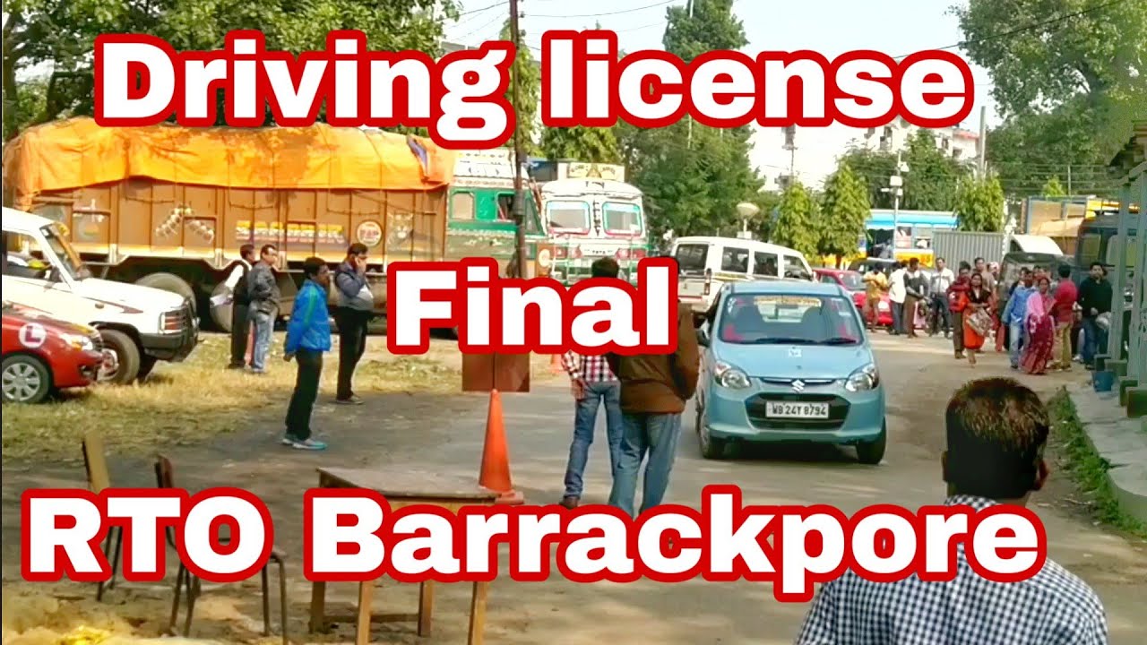 RTO Final Driving Test Barrackpore | Driving license - YouTube