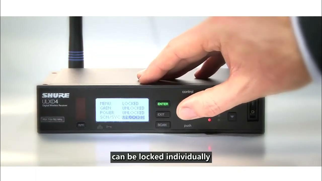 Shure ULX-D Digital Wireless System | Presets - YouTube