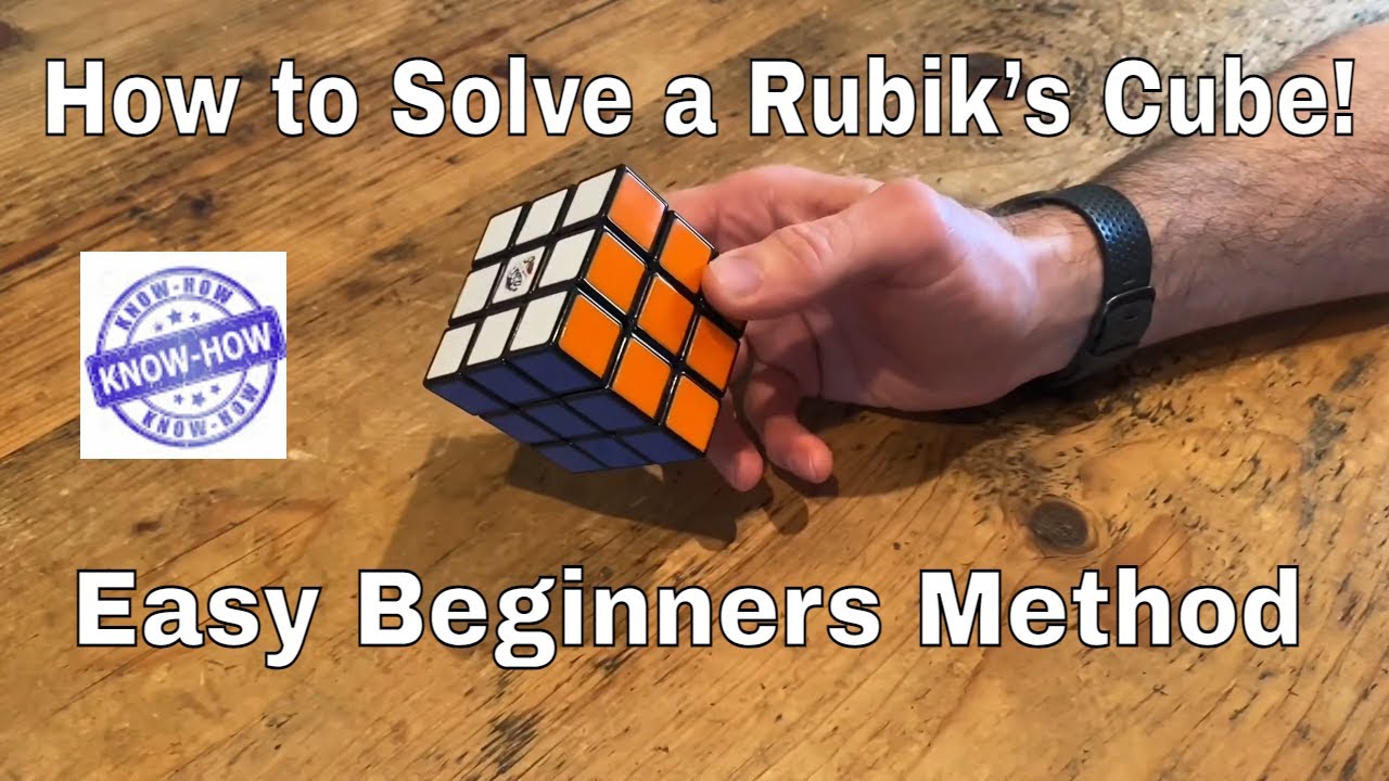 How to Solve a Rubik’s Cube - Easy Beginner Method - Learn the Rubix ...