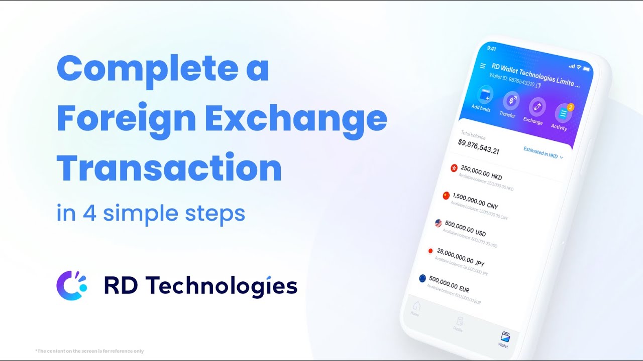 Complete a Foreign Exchange Transaction in 4 simple steps - RD Wallet ...