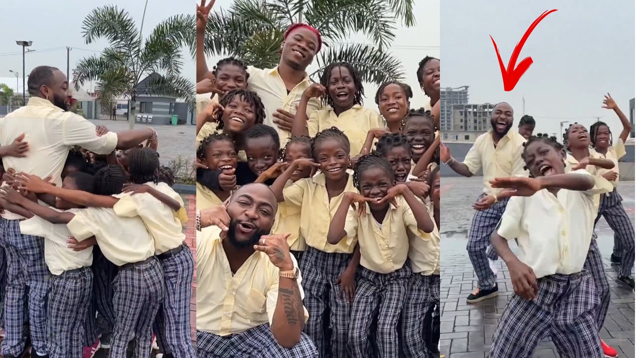 Davido Go Back to Primary School as Dance FEEL IT with his Students as ...