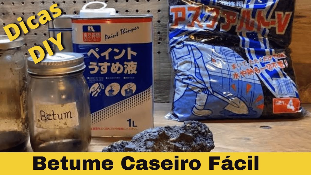 Dica de como fazer Betume em casa rápido e fácil utilizando lascas de ...