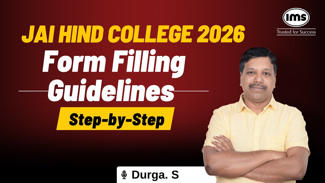 Jai Hind College 2026 Form Filling Guidelines | Complete Details, Step ...