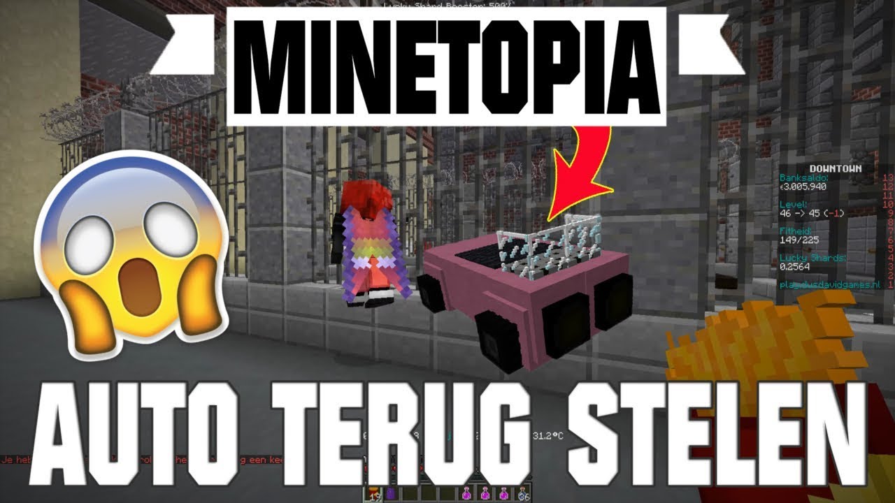 MINETOPIA - AUTO TERUG STELEN BIJ DE POLITIE?! ACHTERVOLGING! - YouTube