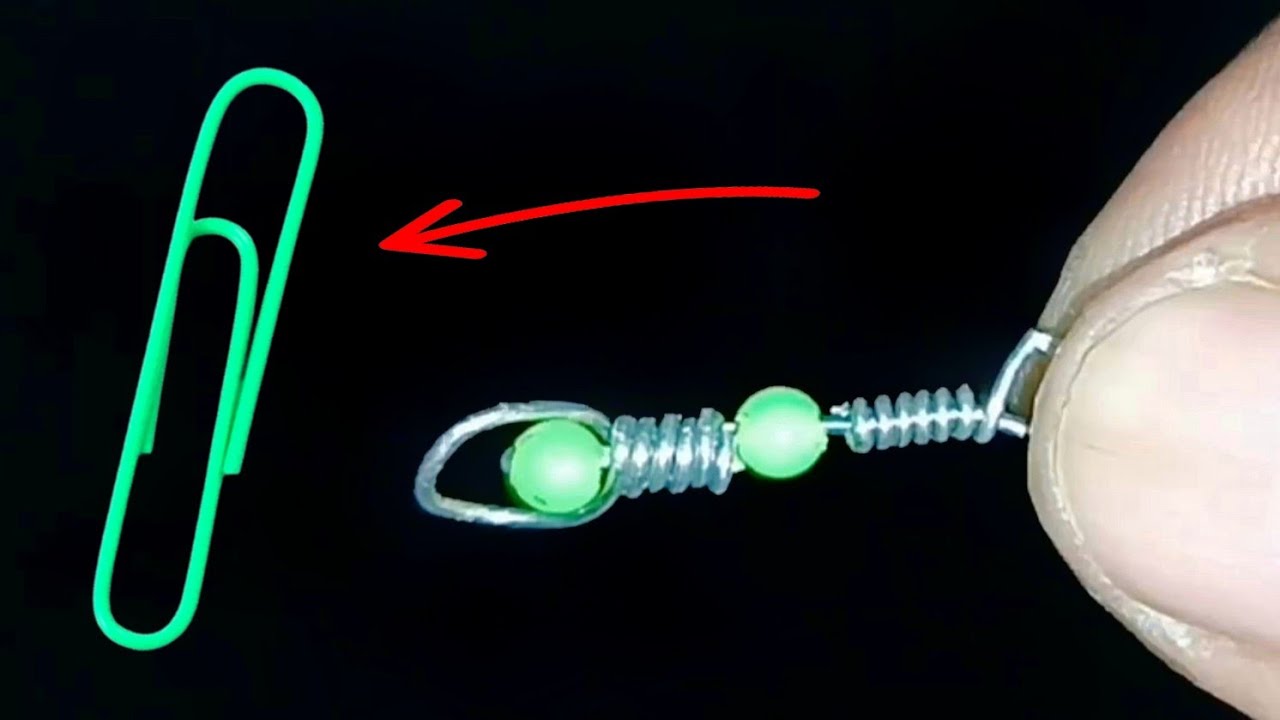 The magic of paper clips for fishing !!! - YouTube