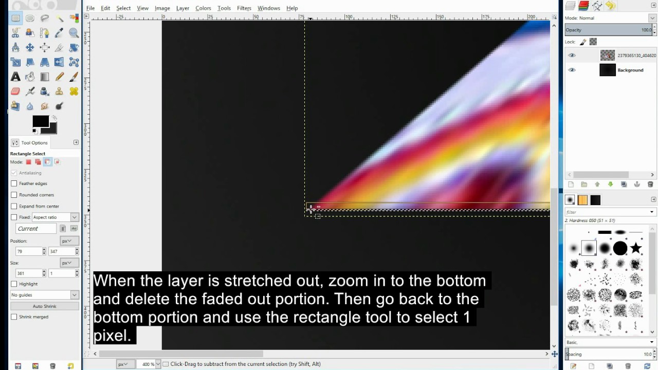 Gimp 3D Pixel Stretch Effect Tutorial Sebastian - YouTube
