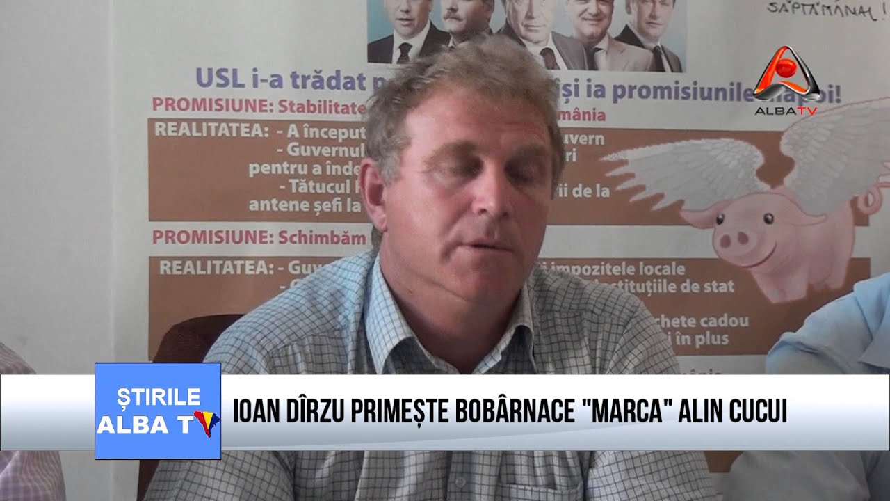 Ioan Dirzu primeste bobarnace „marca" Alin Cucui - YouTube