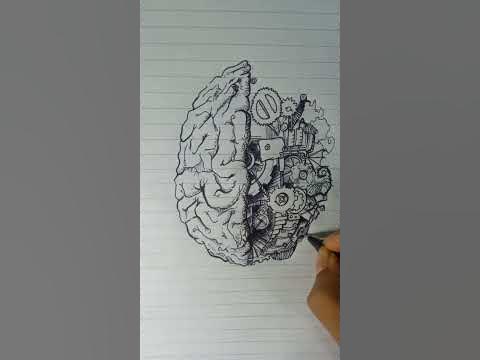 Let's Doodle For Fun 😊Doodling Brain 🧠 #doodle #art #shorts #viral # ...
